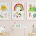 Playroom Wall Art Set of 3, Nursery Posters, Toddler Wall Art ...