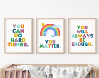 Kids Bathroom Art Set Bathroom Wall Prints Set of 3 Girls - Etsy