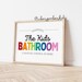 Kids Bathroom Wall Art Bathroom Wall Prints Kids Bathroom - Etsy