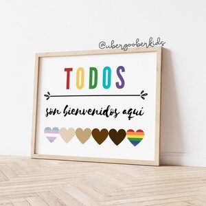 Everyone Welcome Here, Diversity Art, Classroom Decor, Educational Wall ...