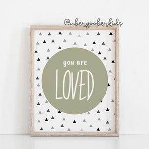 Positive Affirmations Print Set, Gender Neutral Wall Art, Earth Tones ...