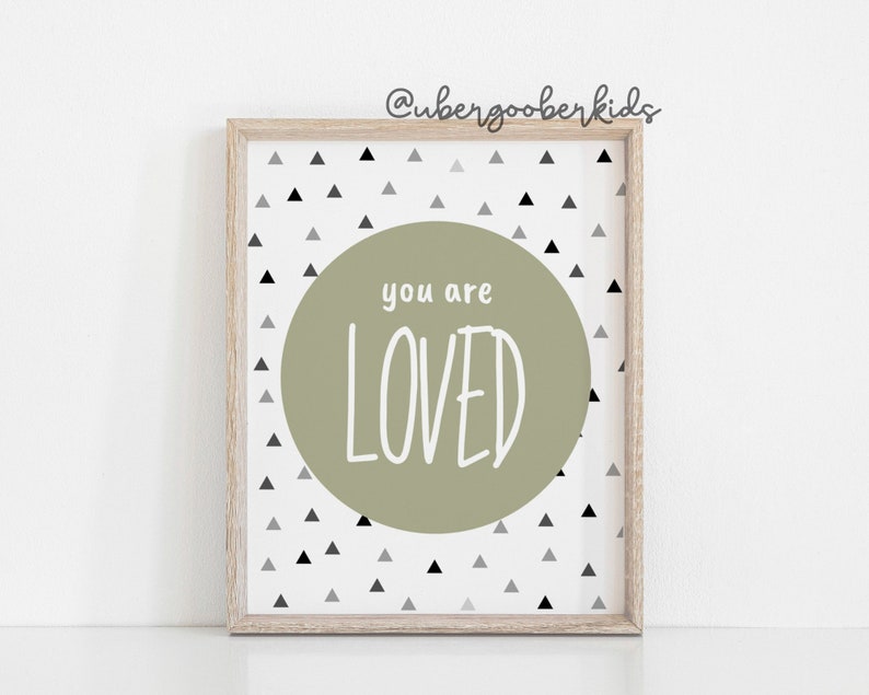 Positive Affirmations Print Set, Gender Neutral Wall Art, Earth Tones ...