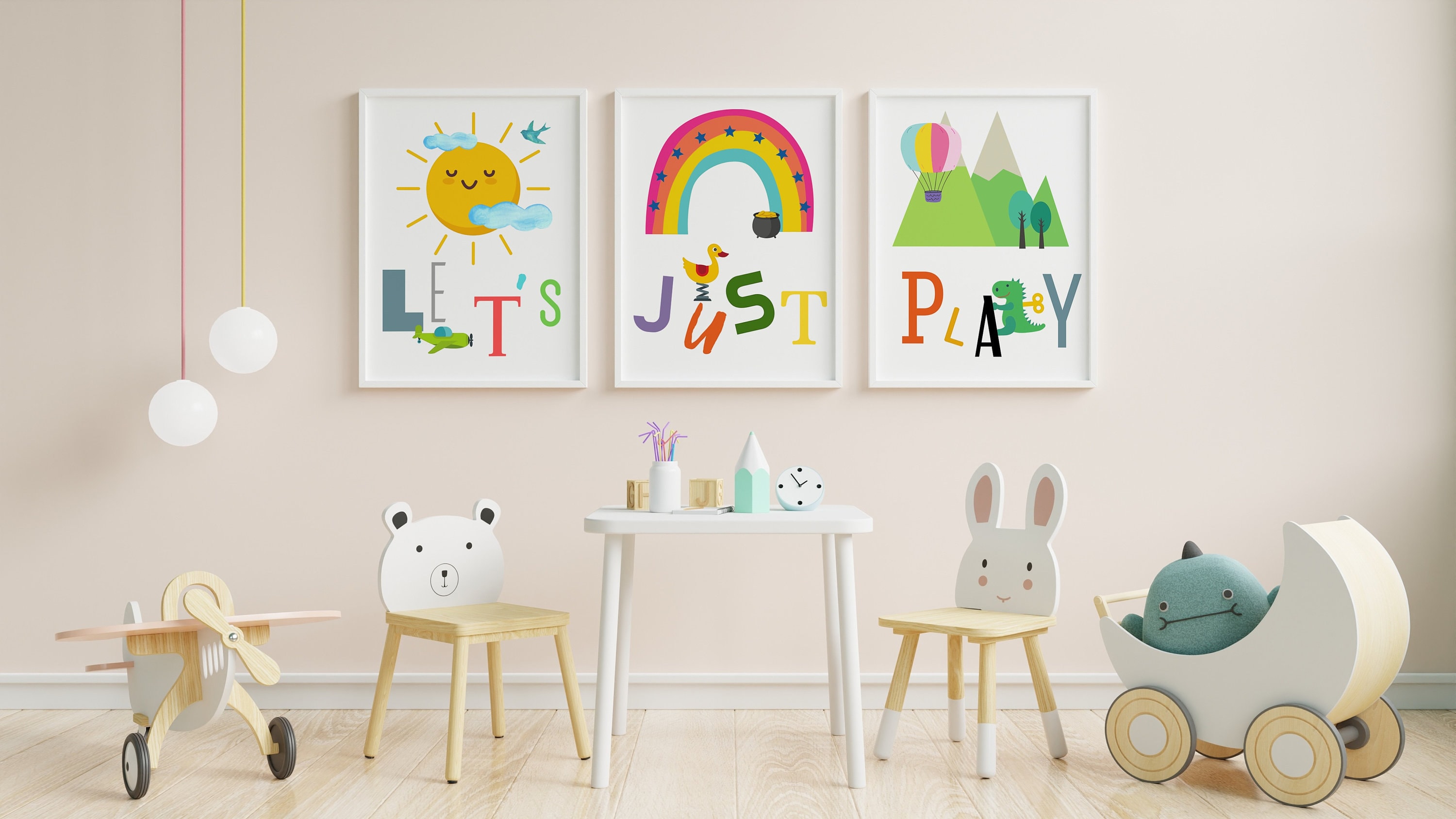Printable Playroom Wall Art Set of 3, Toddler, Nursery Prints ...