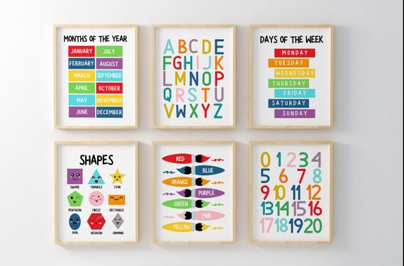 Home & Living DIGITAL Instant Download Learning Prints for School or ...
