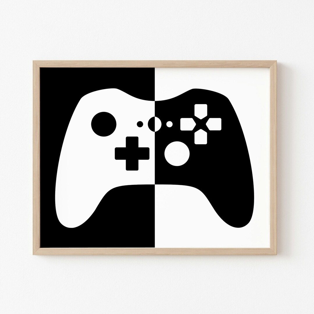 Gaming Controlling Print, Game Room Decor, Boys Room, Gamer Gift ...