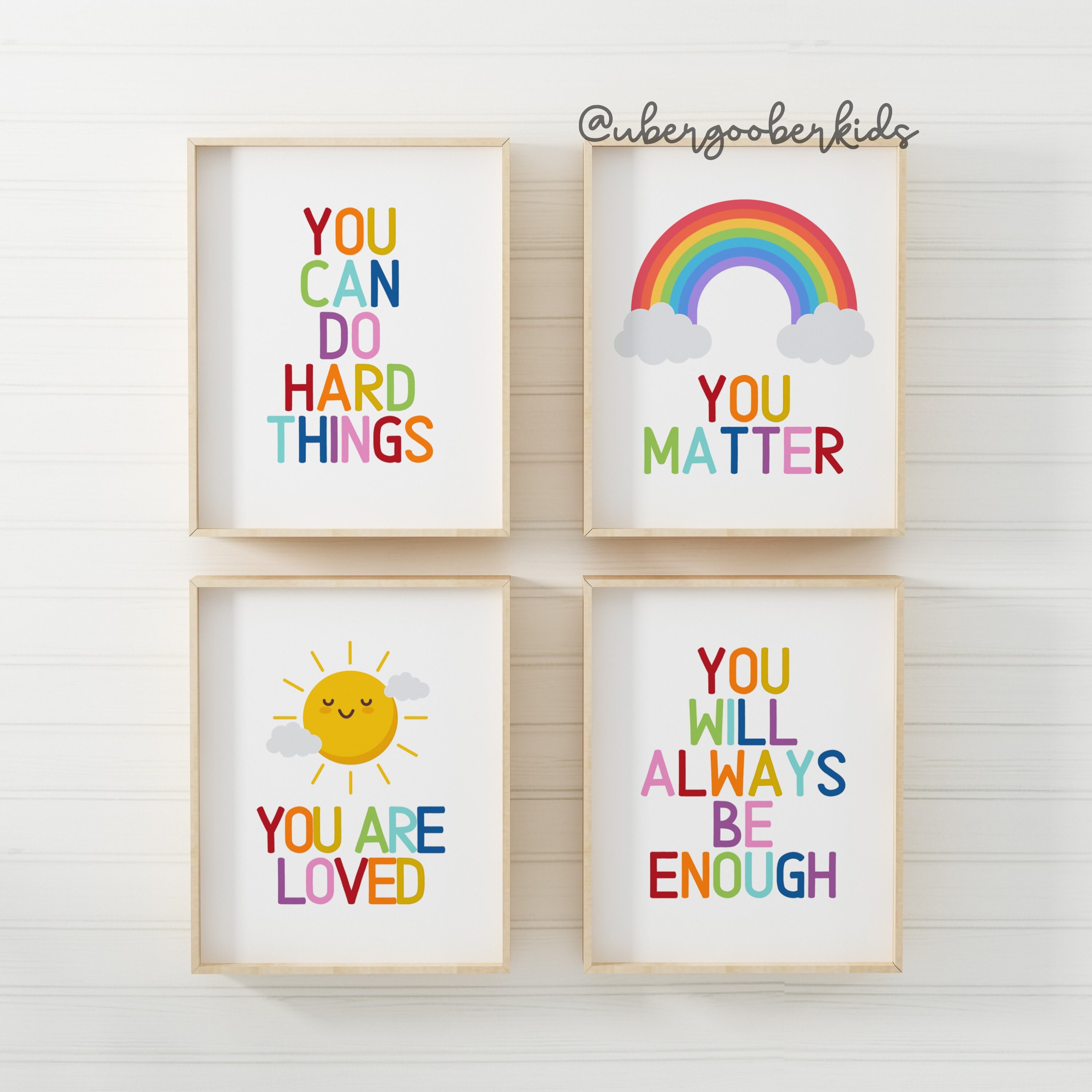 Positive Affirmations for Kids Classroom Art Motivational - Etsy