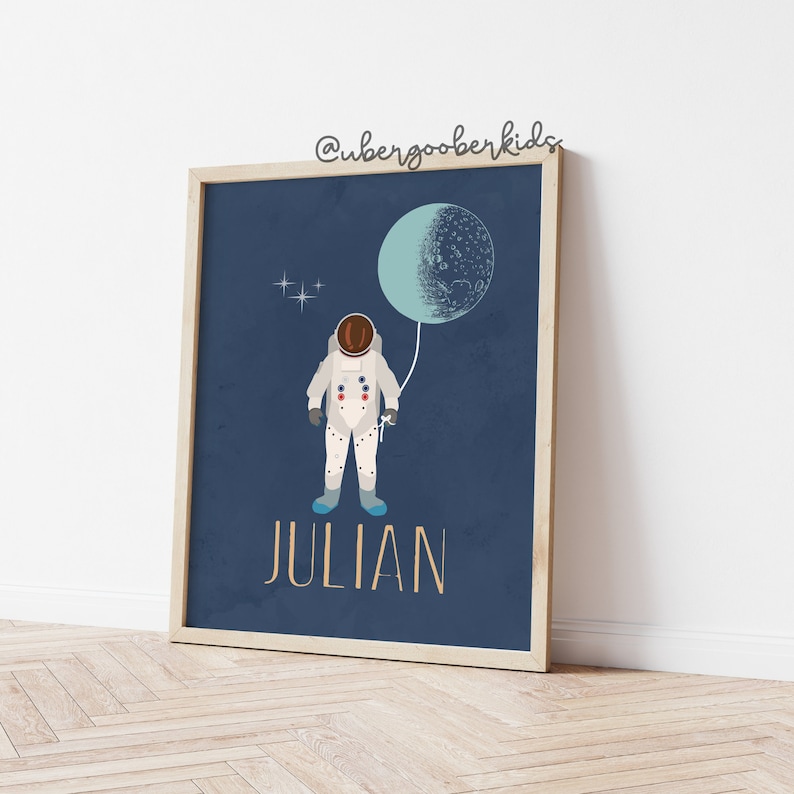 Space Wall Art Space Name Print Space Theme Nursery Baby - Etsy Canada