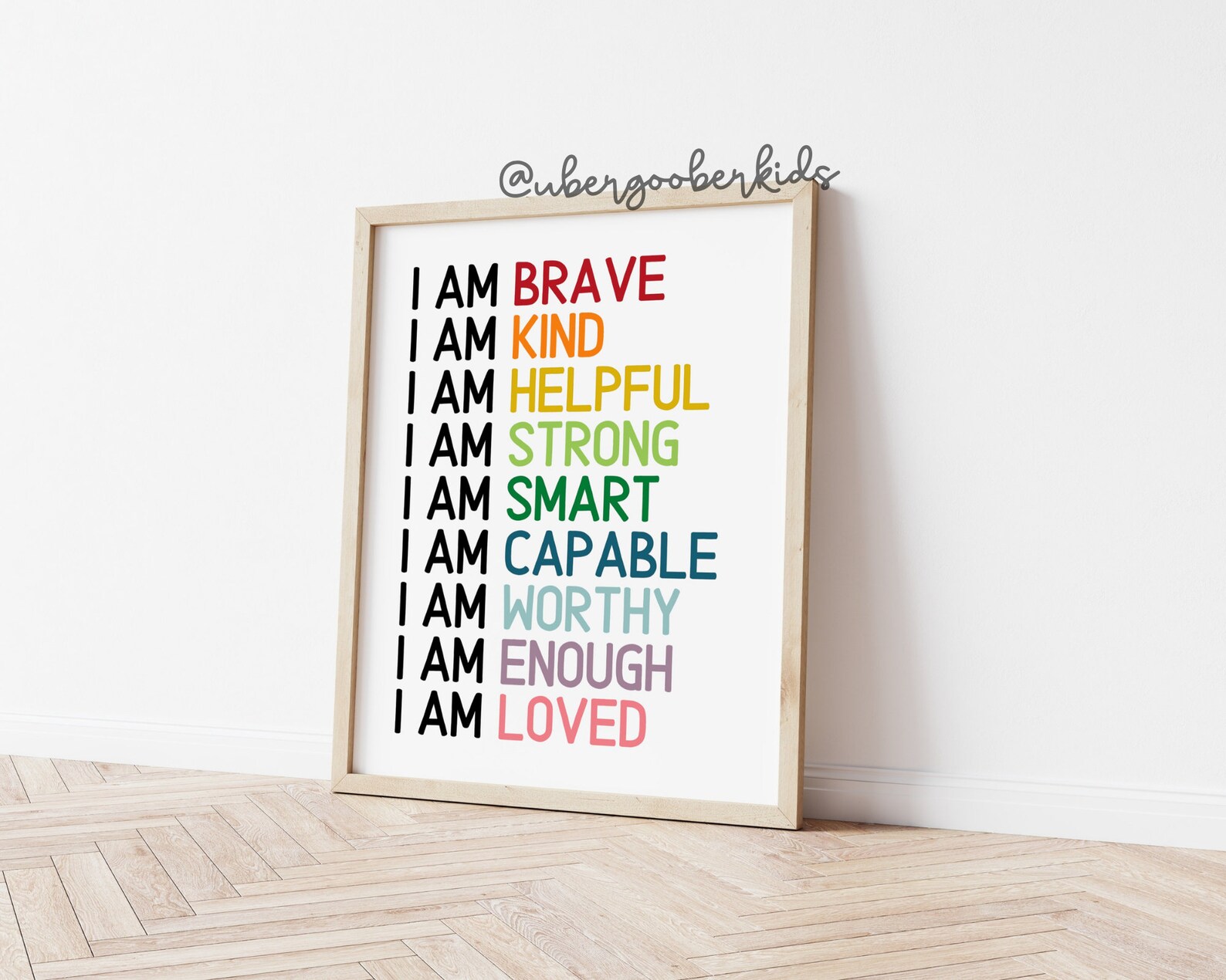 Bathroom Affirmation Print Kids Bathroom Decor Positive - Etsy