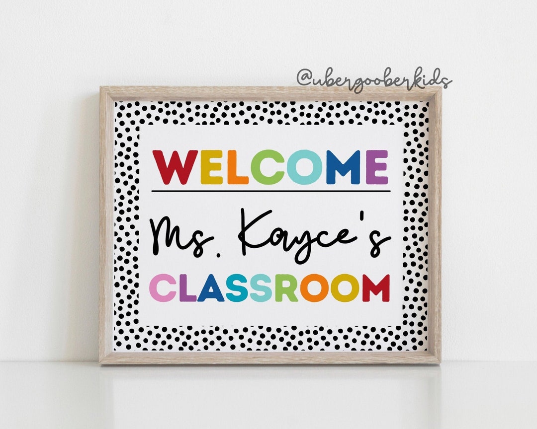Classroom Wall Art Personalized Art Custom Name Teacher - Etsy