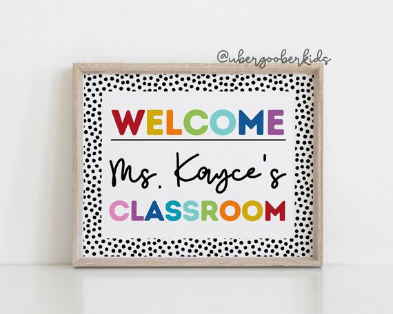 Classroom Wall Art Personalized Art Custom Name Teacher - Etsy