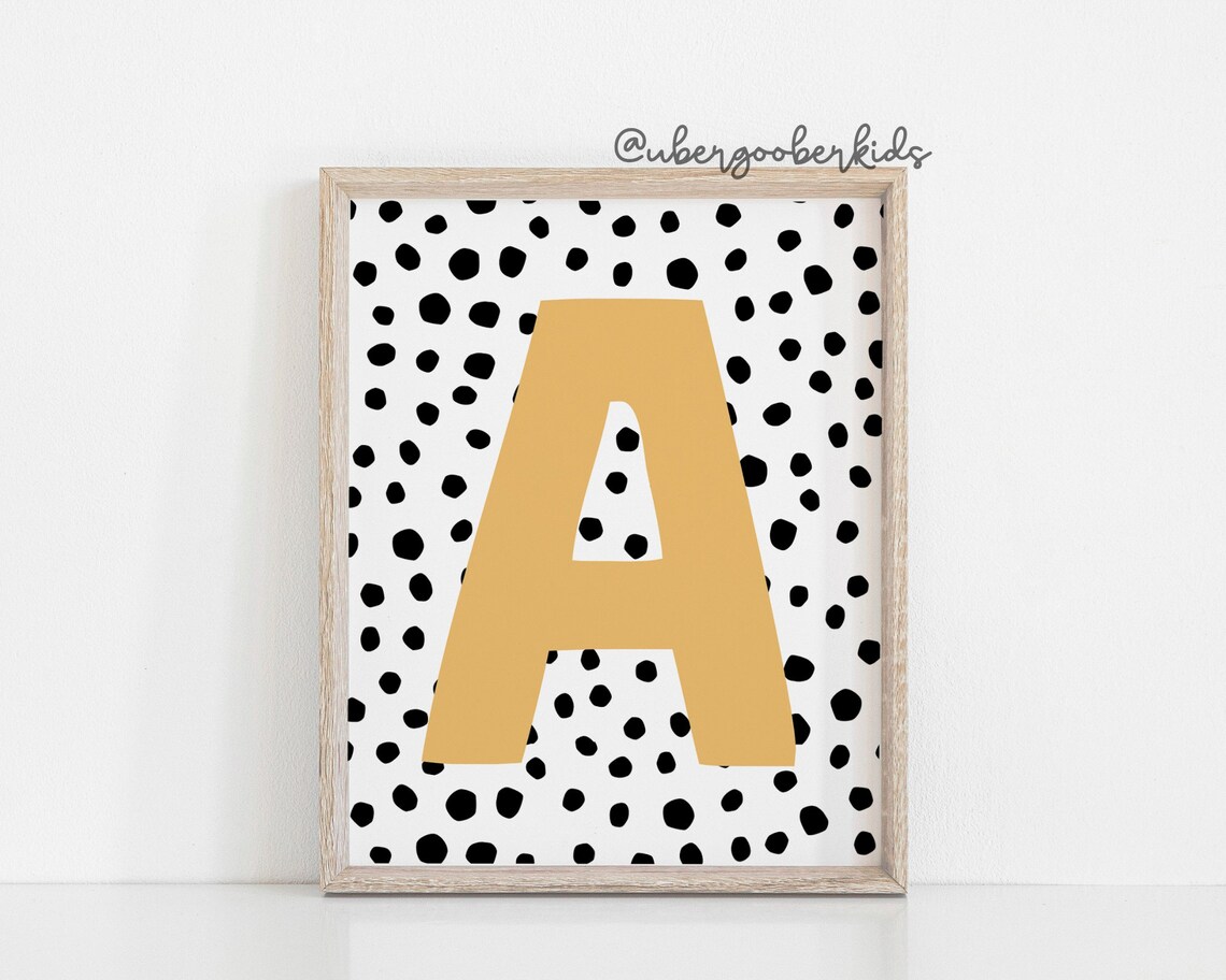 Read Letters Wall Art Set of Four Playroom Wall Decor - Etsy