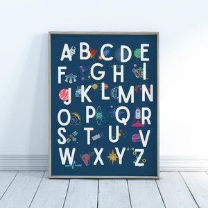 Space Wall Art Set of 3 Printable Space Poster Space Themed - Etsy