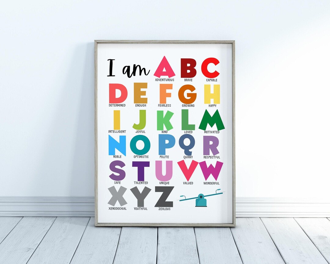 Positive Affirmations for Kids, Classroom Art, Motivational Poster ...
