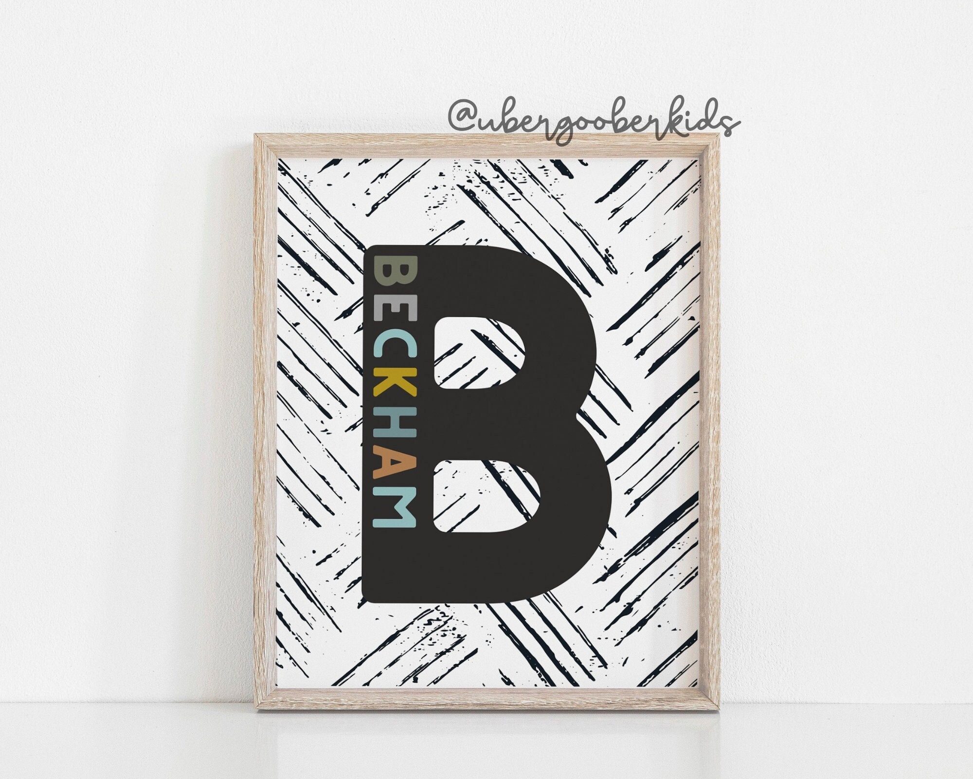 Custom Name Wall Art Personalized Monogram Initial Custom - Etsy