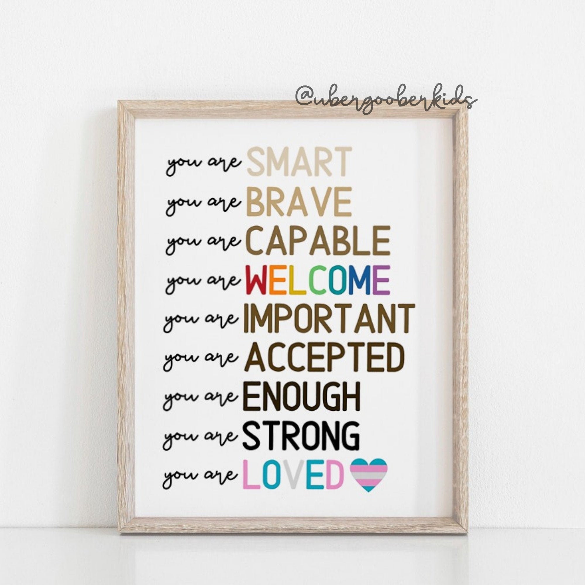 Everyone is Welcome Here Printable Wall Art Diversity - Etsy