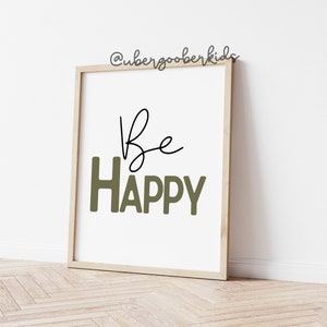 Kids Affirmations, Set of 4, Be You, Be Brave, Be Kind, Be Happy, Kids ...