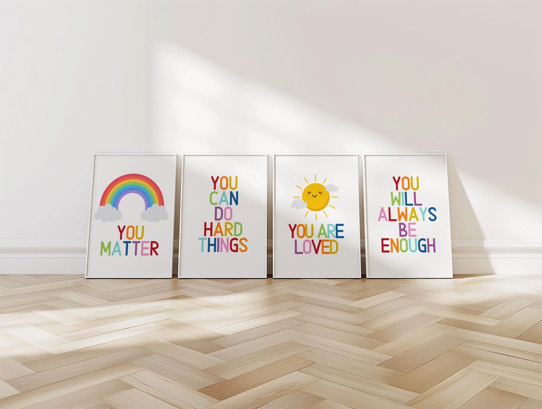 Positive Affirmations for Kids, Classroom Art, Motivational Poster ...