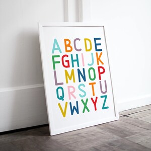 Playroom Wall Art Set, Set of 6, Educational Prints, Classroom Posters ...