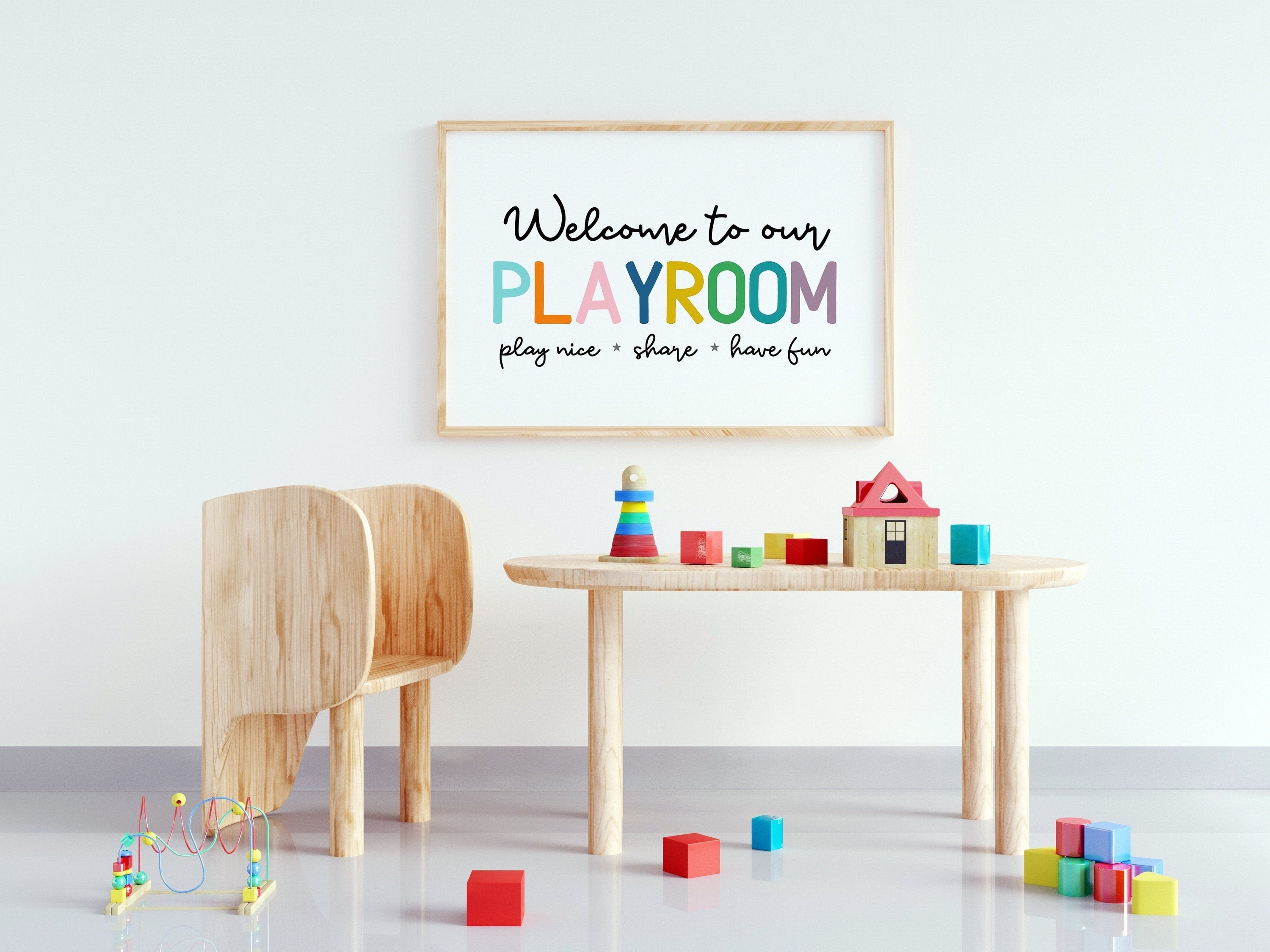 Playroom Welcome Sign Playroom Wall Art Playroom Poster | Etsy Canada