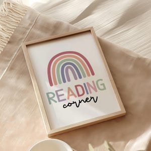 Reading Corner Sign, Playroom Poster, Playroom Decor, Playroom Sign ...