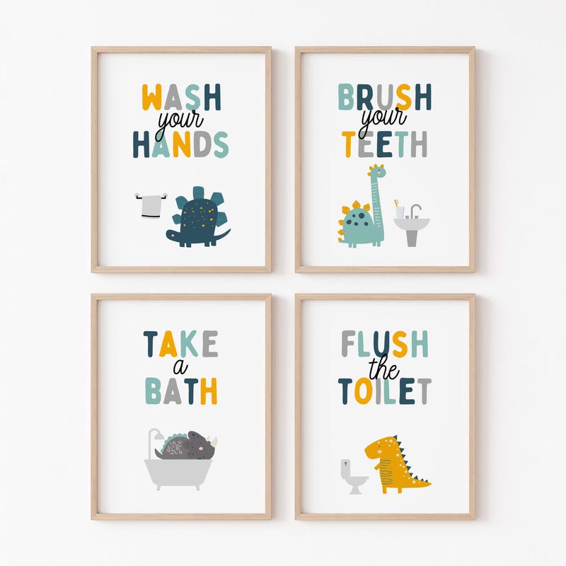 Dinosaur Bathroom - Etsy