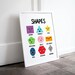 Playroom Wall Art Set, Set of 6, Educational Prints, Classroom Posters ...
