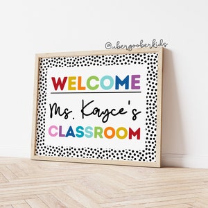 Classroom Wall Art, Personalized Art, Custom Name, Teacher Prints ...