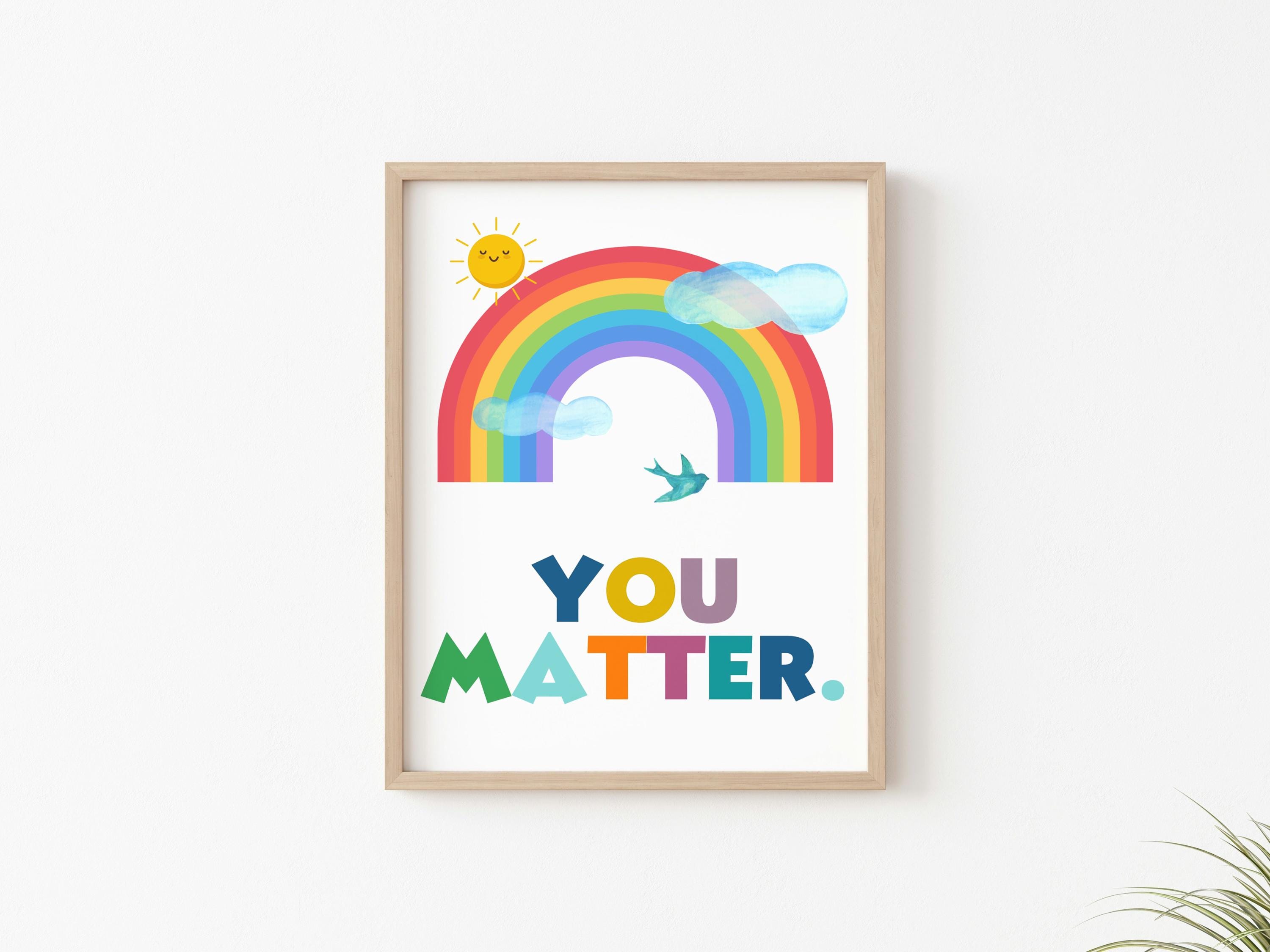 Positive Affirmations for Kids, Classroom Art, Motivational Poster ...