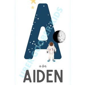 Space Wall Art Set of 3, Printable Space Poster, Space Themed Nursery ...