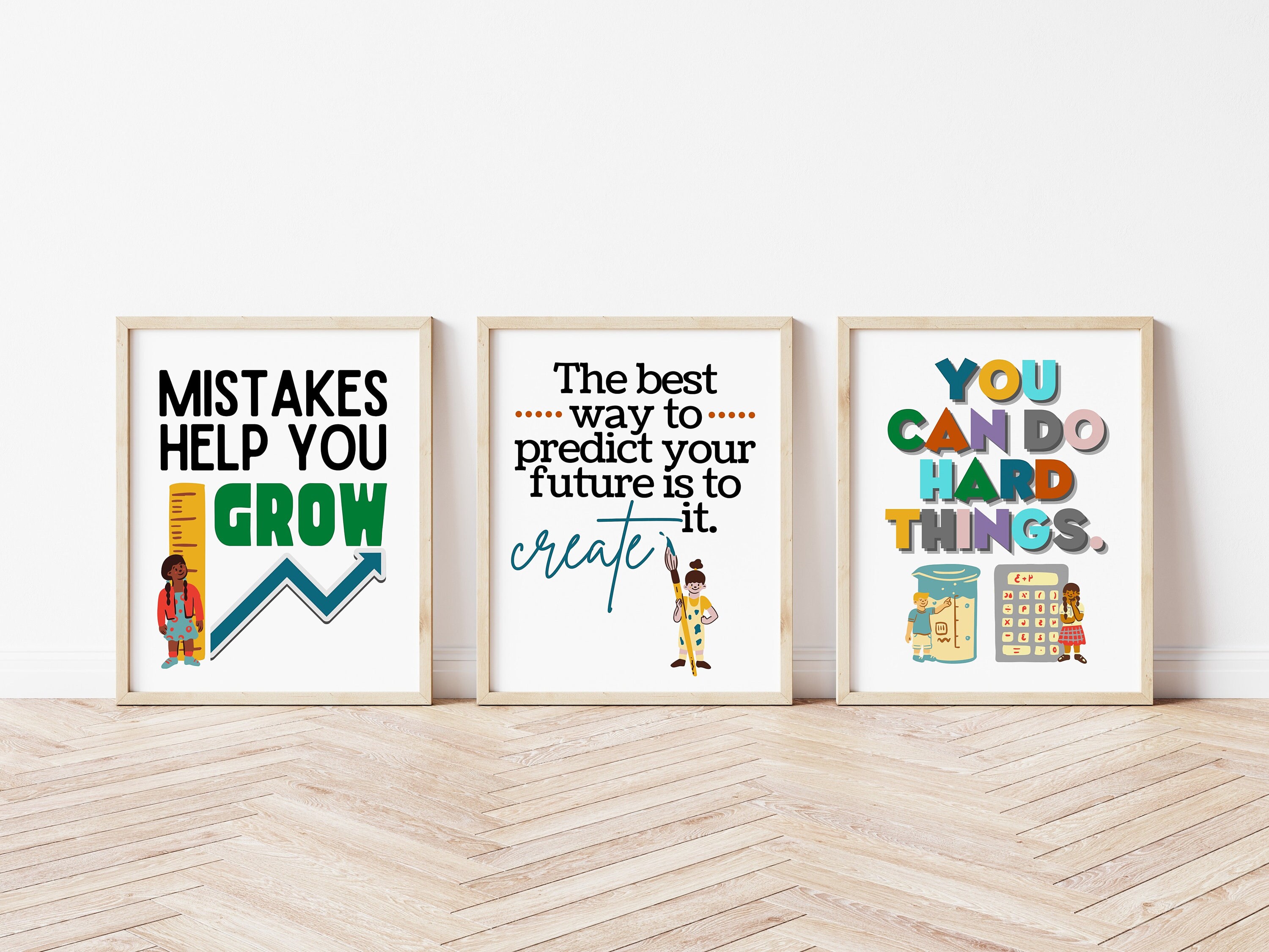 Classroom Art Set of 3 Classroom Posters Positive Wall Art | Etsy