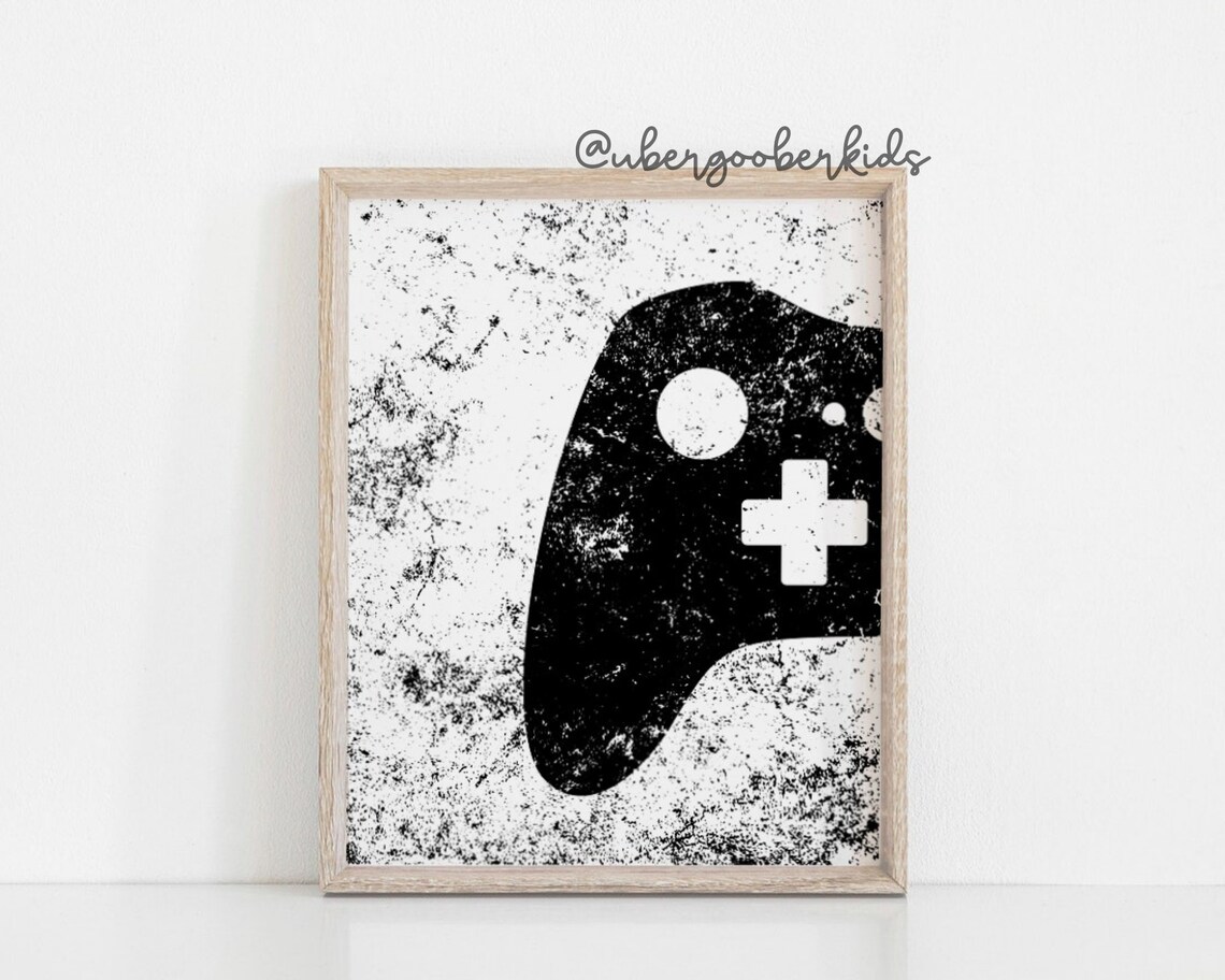 Game Room Decor Gaming Controller Prints Boys Room Gamer - Etsy
