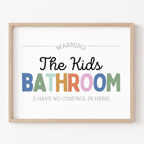 Kids Bathroom Signs - Etsy