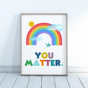 Positive Affirmations for Kids, Classroom Art, Motivational Poster ...