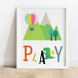 Playroom Wall Art Set of 3 Nursery Posters Toddler Wall Art | Etsy