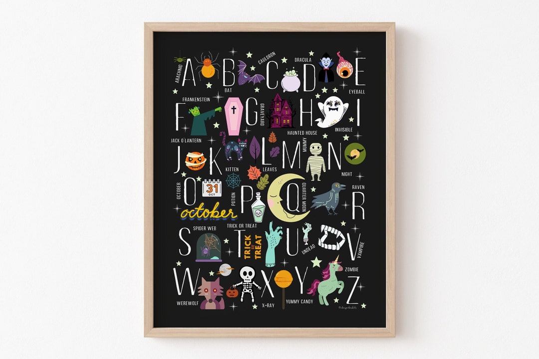 Halloween Decor, Halloween Classroom Decorations, Kids Halloween Prints ...