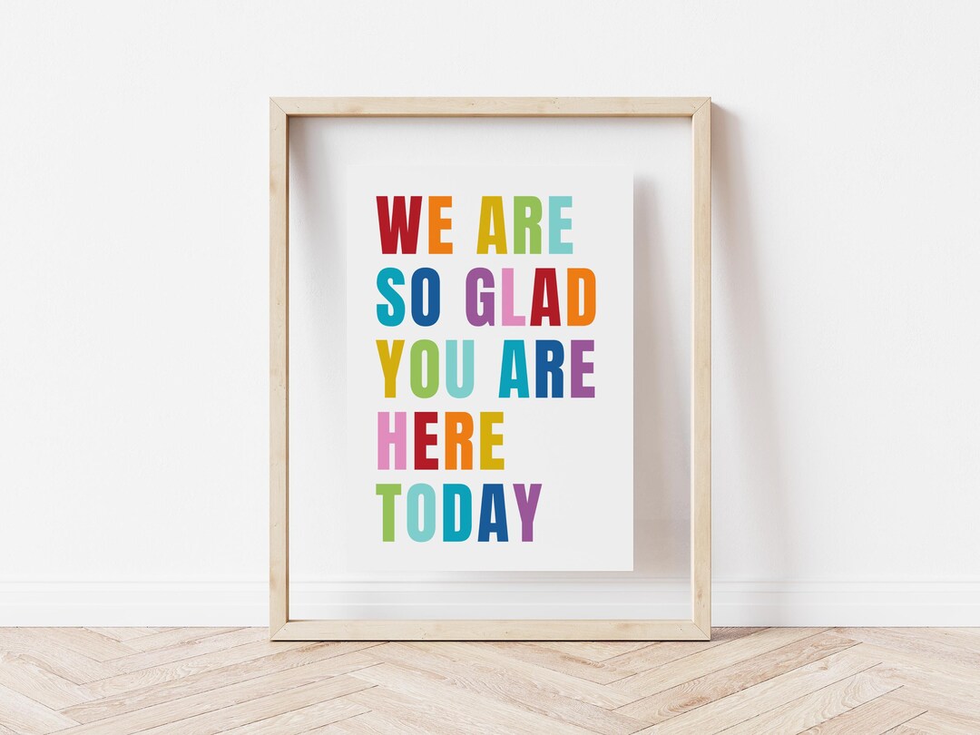 Positive Affirmations Art: Rainbow Colors, Classroom Decor (digital ...