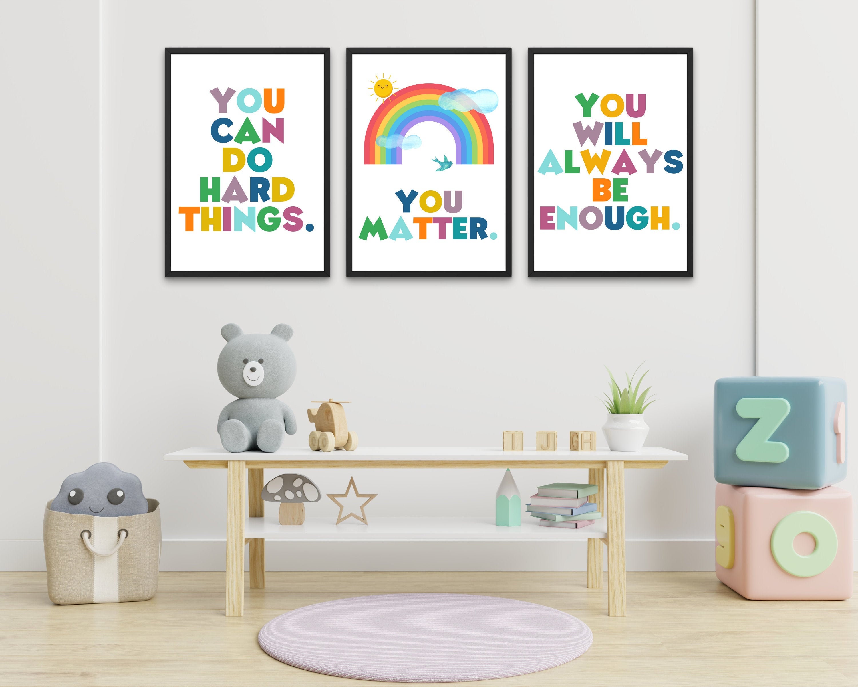 Growth Mindset Wall Prints Printable Classroom Posters Set | Etsy