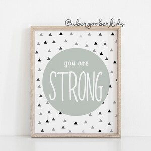 Positive Affirmations Print Set, Gender Neutral Wall Art, Earth Tones ...