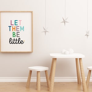 Let Them Be Little, Playroom Poster, Playroom Decor, Daycare, Playroom ...