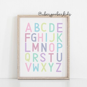 Let's Read Let's Play Wall Art, Set of Four, Classroom Art, ABC Poster ...
