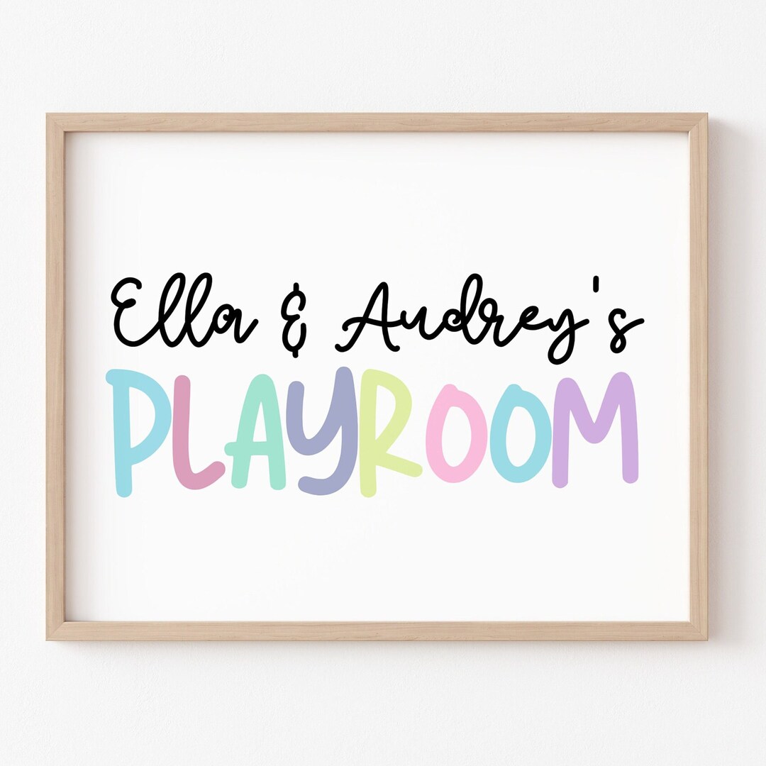 Playroom Sign Personalized, Playroom Wall Art, Playroom Decor, Playroom ...