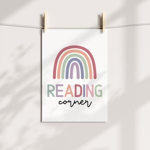 Reading Corner Sign, Playroom Poster, Playroom Decor, Playroom Sign ...