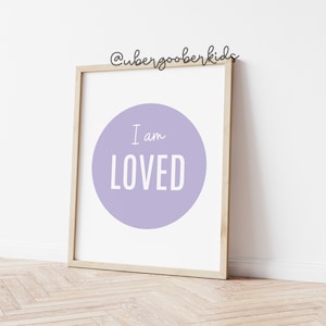 Positive Affirmations Print Set, Girls Bedroom Wall Art, Pastel Rainbow ...