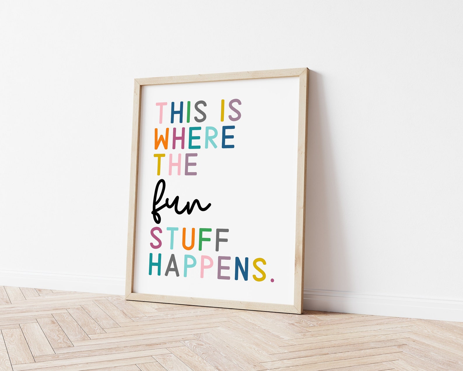 Where the Fun Stuff Happens Wall Art Playroom Poster - Etsy