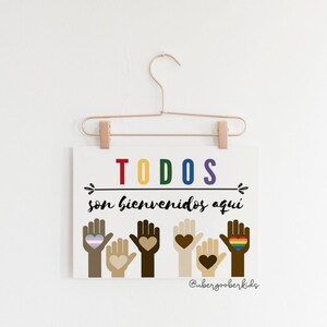 Everyone Welcome Here, Diversity Art, Classroom Decor, Educational Wall ...