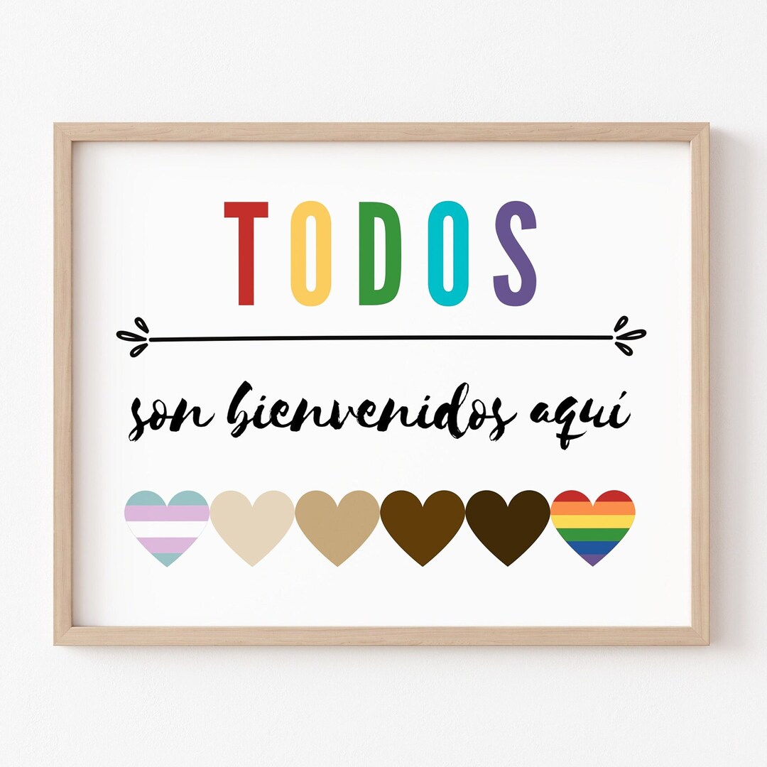 Everyone Welcome Here, Diversity Art, Classroom Decor, Educational Wall ...