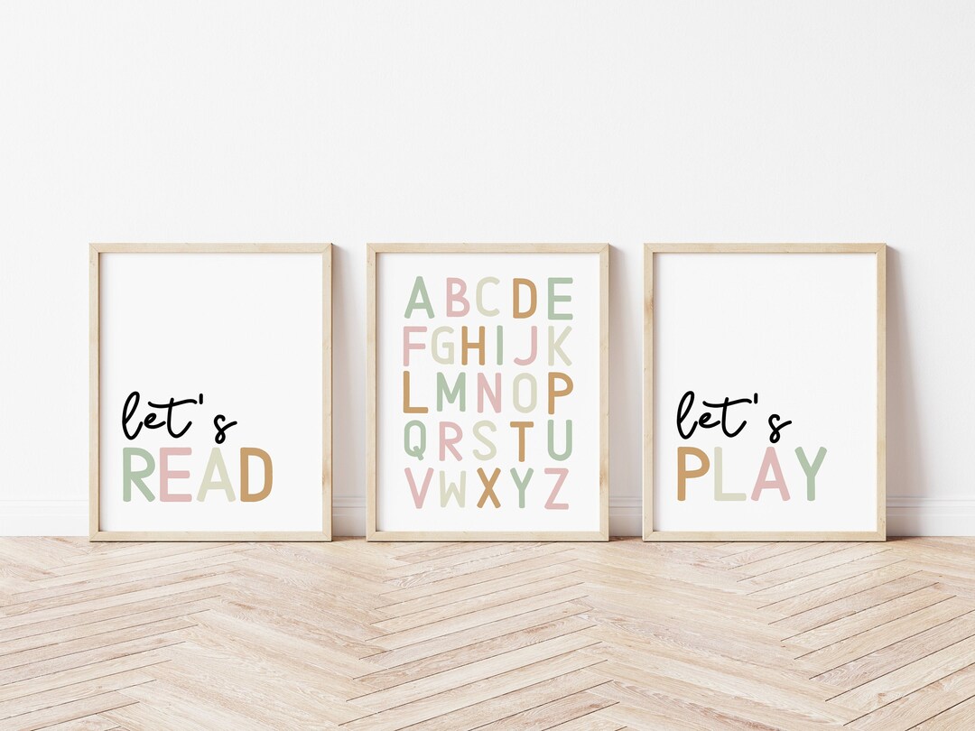 Playroom Wall Art Set Playroom Posters Playroom Decor - Etsy