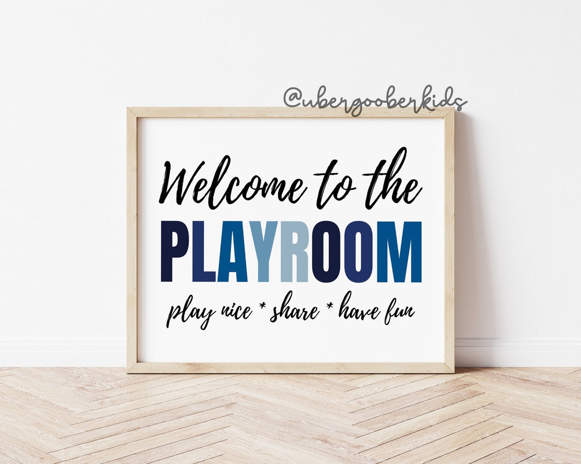 Playroom Wall Art Set Playroom Poster Playroom Decor | Etsy