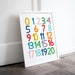 Playroom Wall Art Set, Set of 6, Educational Prints, Classroom Posters ...