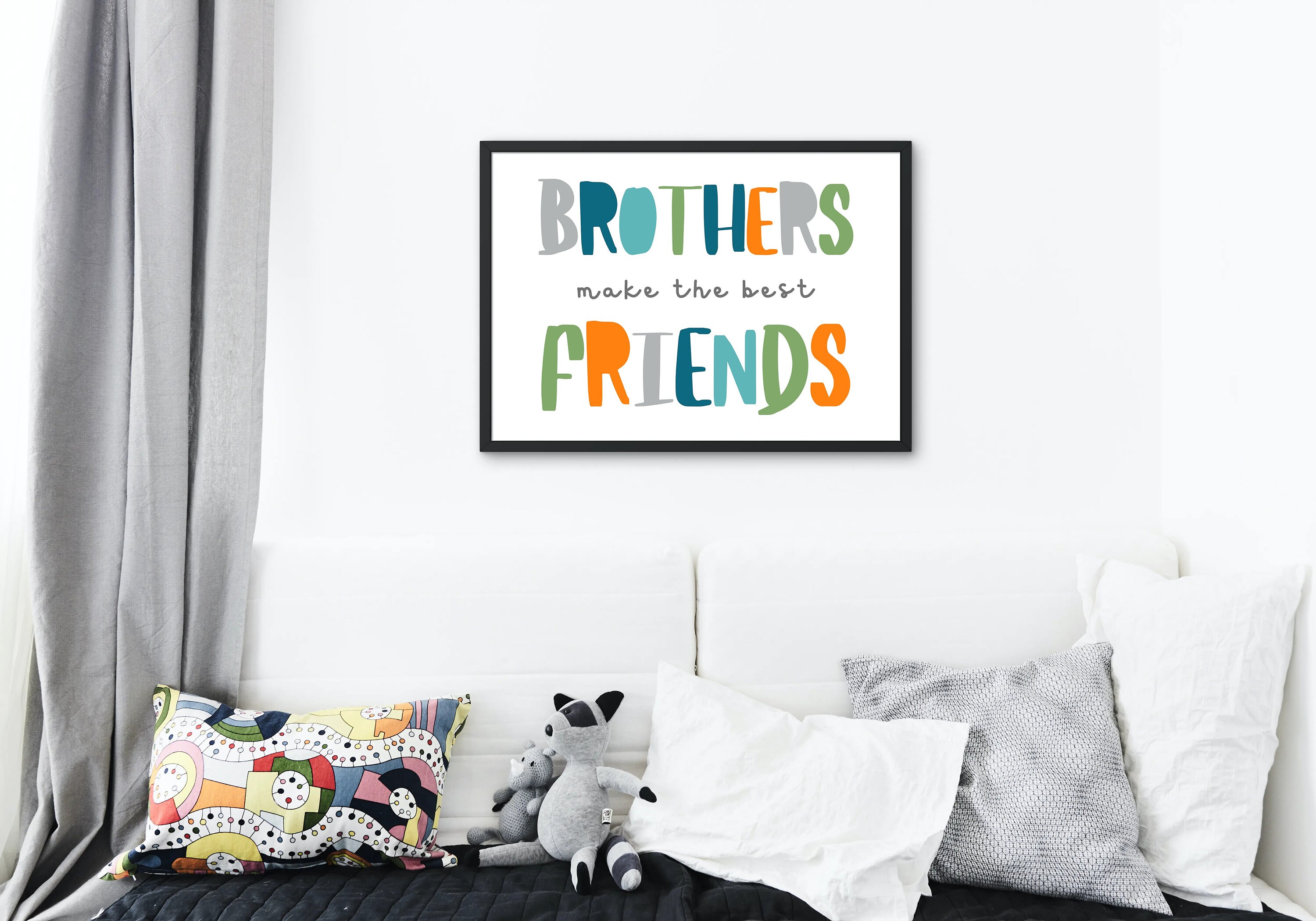 Brothers Make the Best Friends Brothers Wall Art Siblings - Etsy